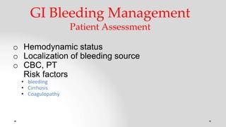 Gastrointestinal bleeding by kk | PPT