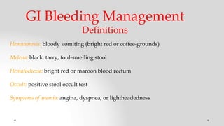 Gastrointestinal bleeding by kk | PPT