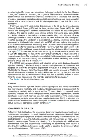 Gastrointestinal bleeding emerg med clin n am 2016 | PDF