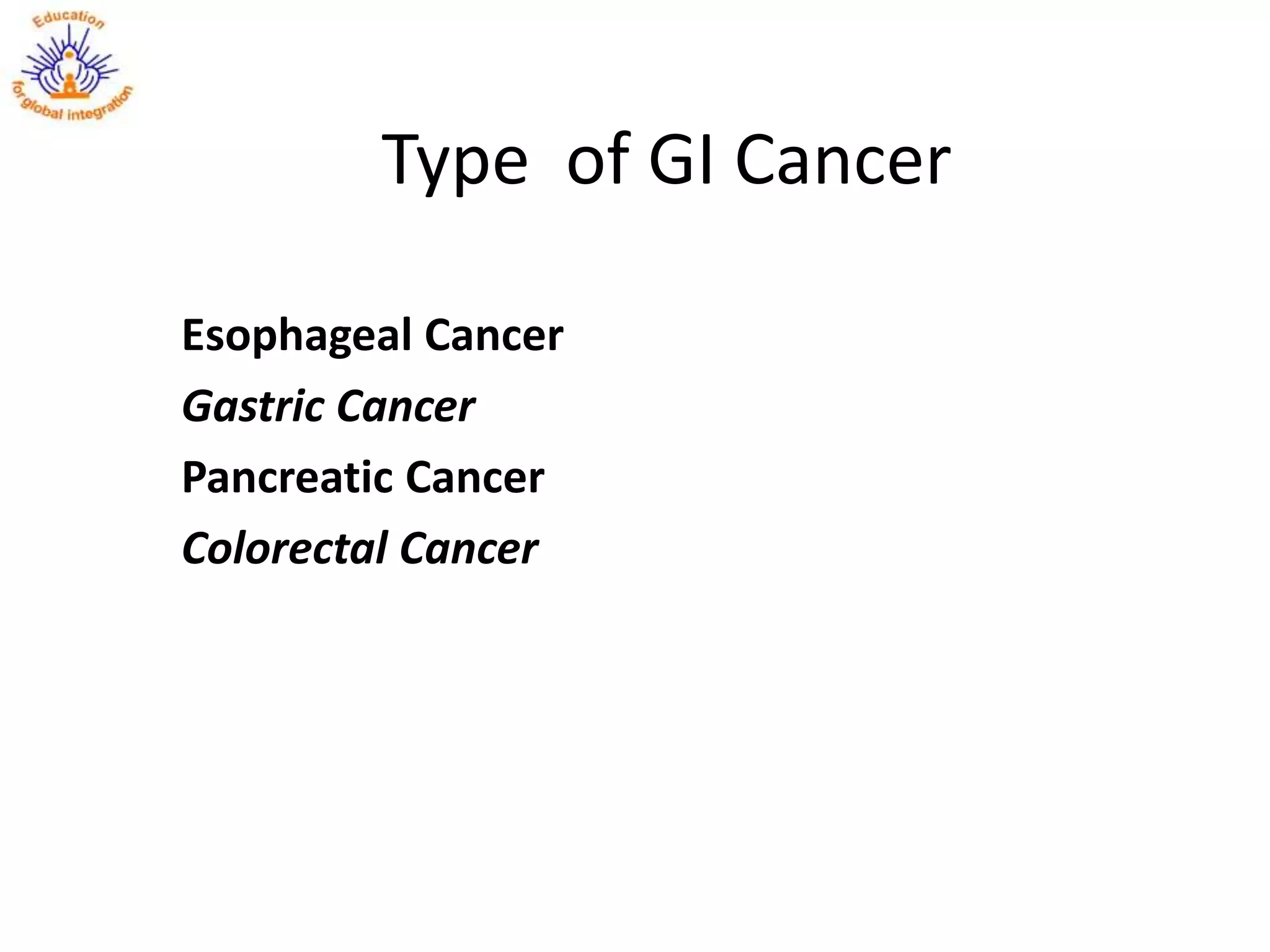 Gastrointestinal cancer | PPTX