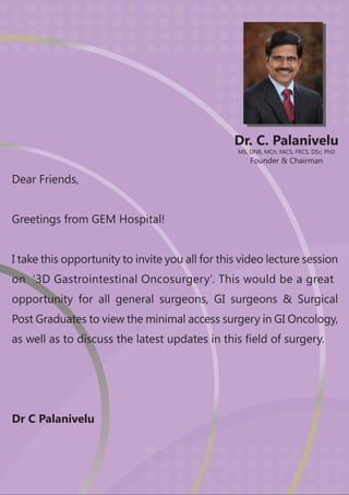 GI ONCOSURGERY 3D VIDEO LECTURE | PDF
