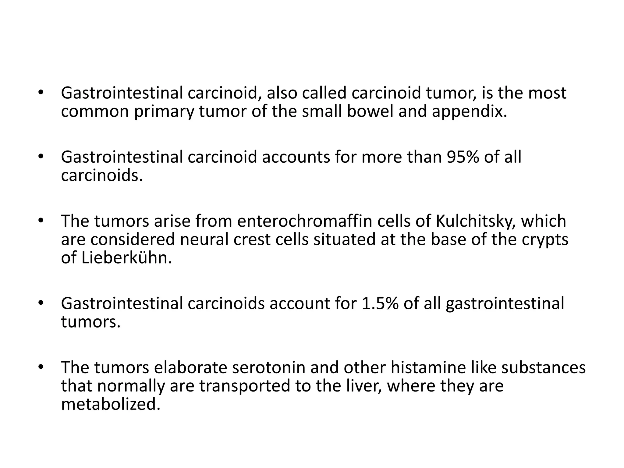 Gastrointestinal carcinoids | PPT