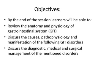 Gastrointestinal Disorder with its treatment | PPT