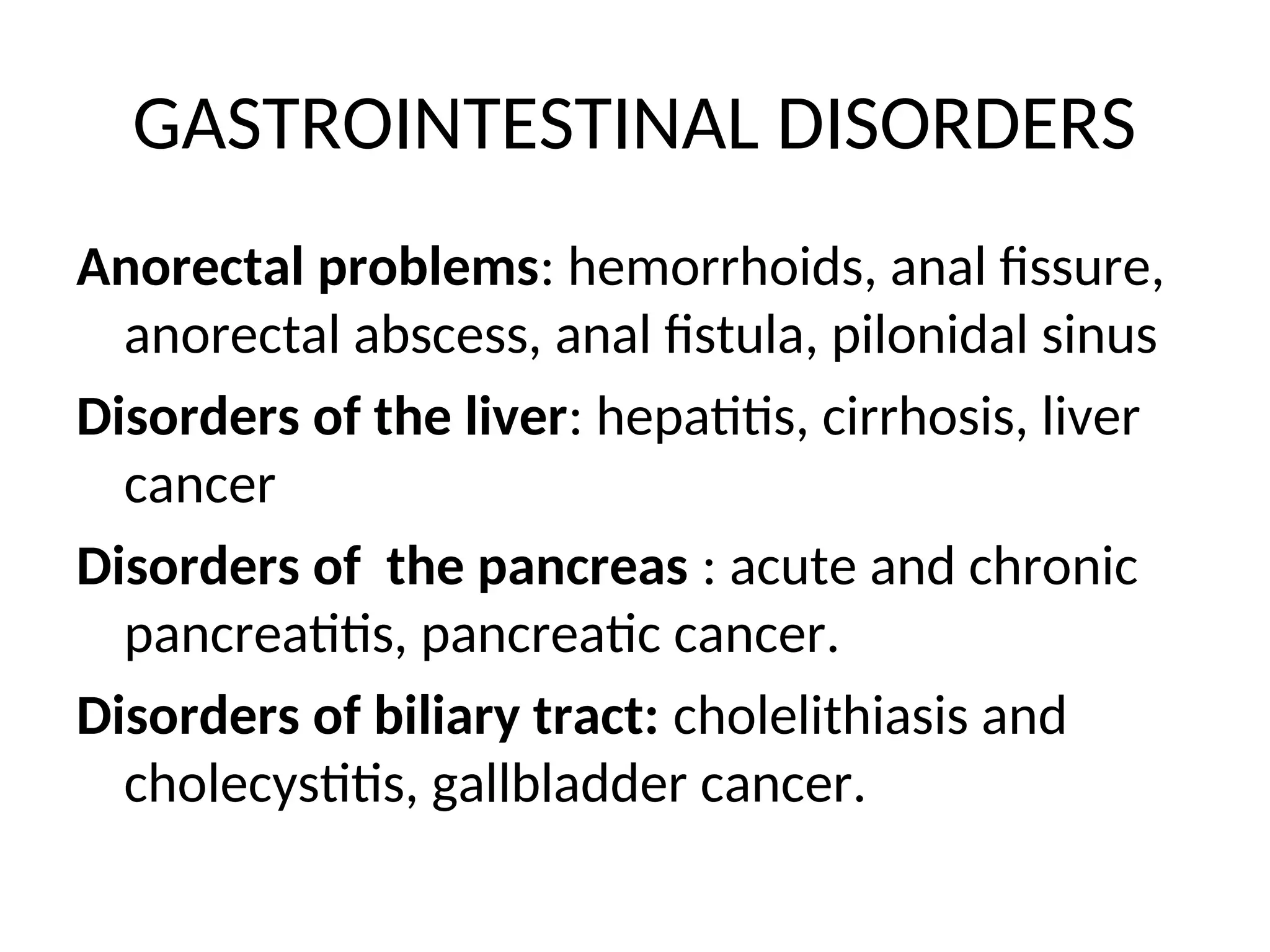 GASTROINTESTINAL_DISORDERS- management ppt | PPT