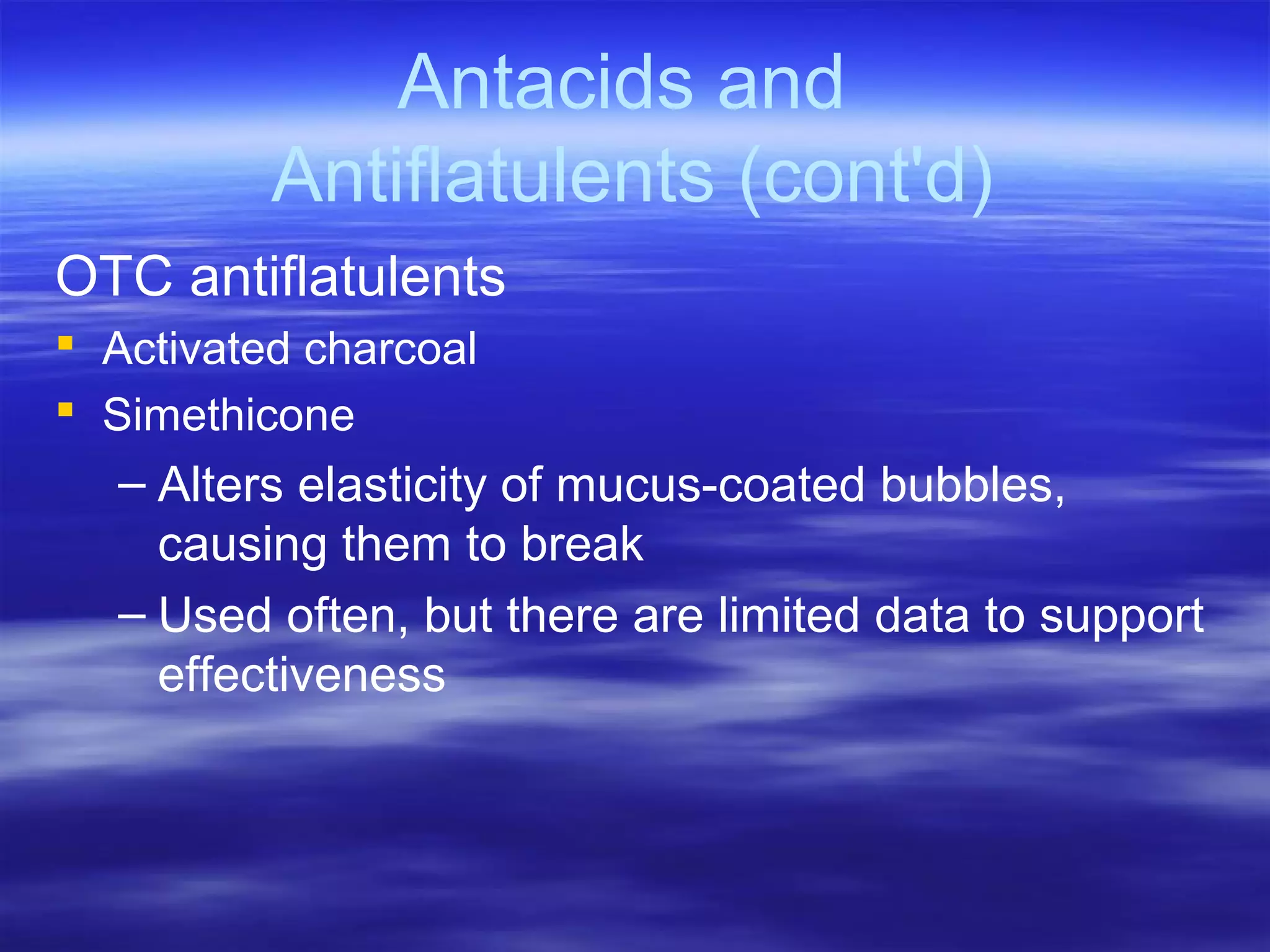 Gastrointestinal drugs | PPT