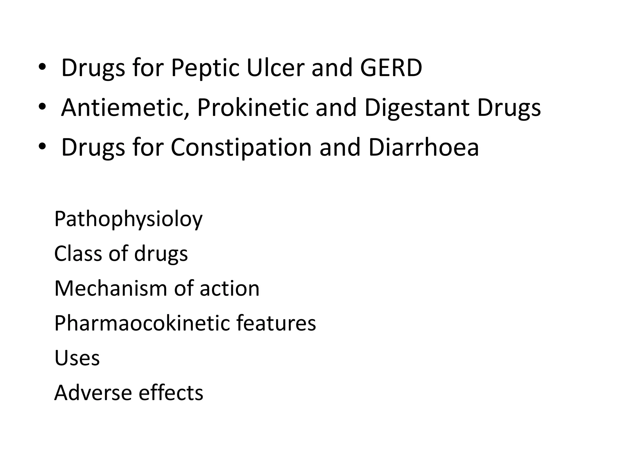 Gastrointestinal drugs | PPTX