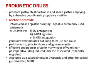Gastrointestinal drugs | PPTX