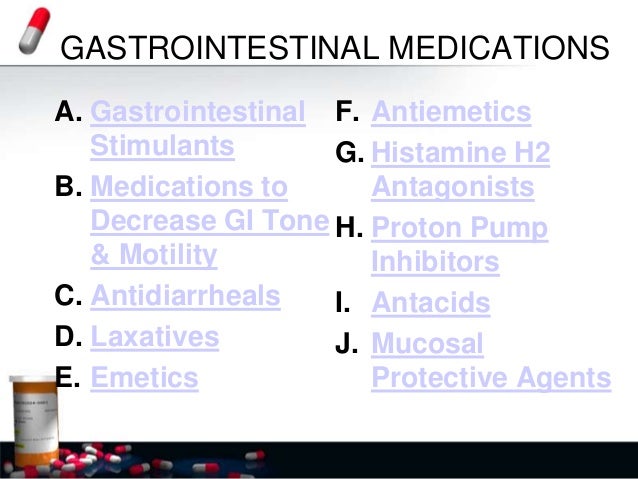 Gastrointestinal medications