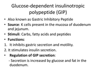 Gastrointestinal peptides | PPTX