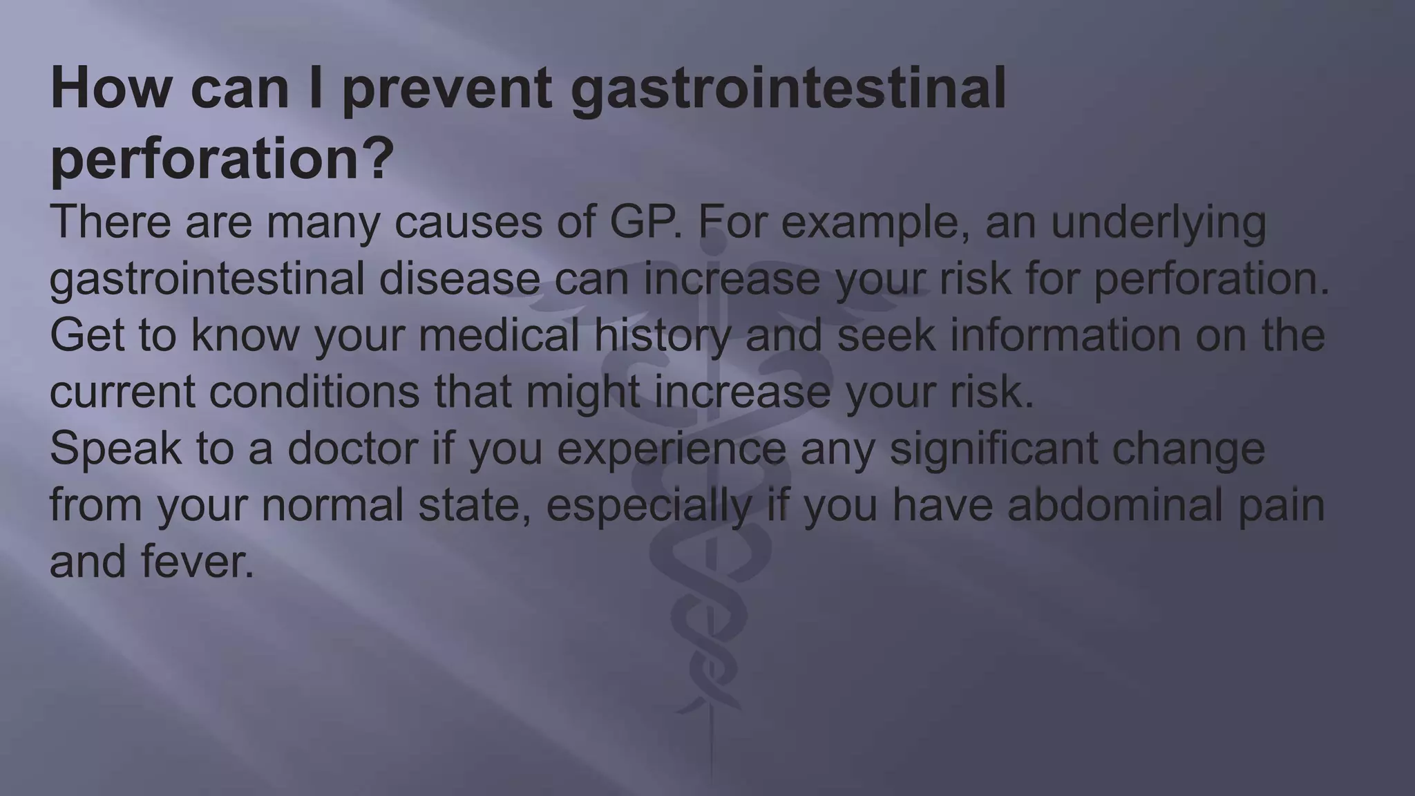 Gastro intestinal perforation | PPTX