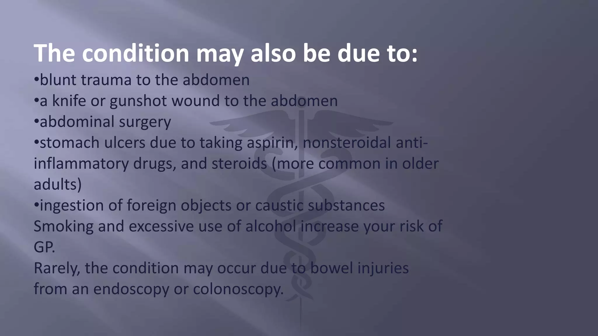 Gastro intestinal perforation | PPTX