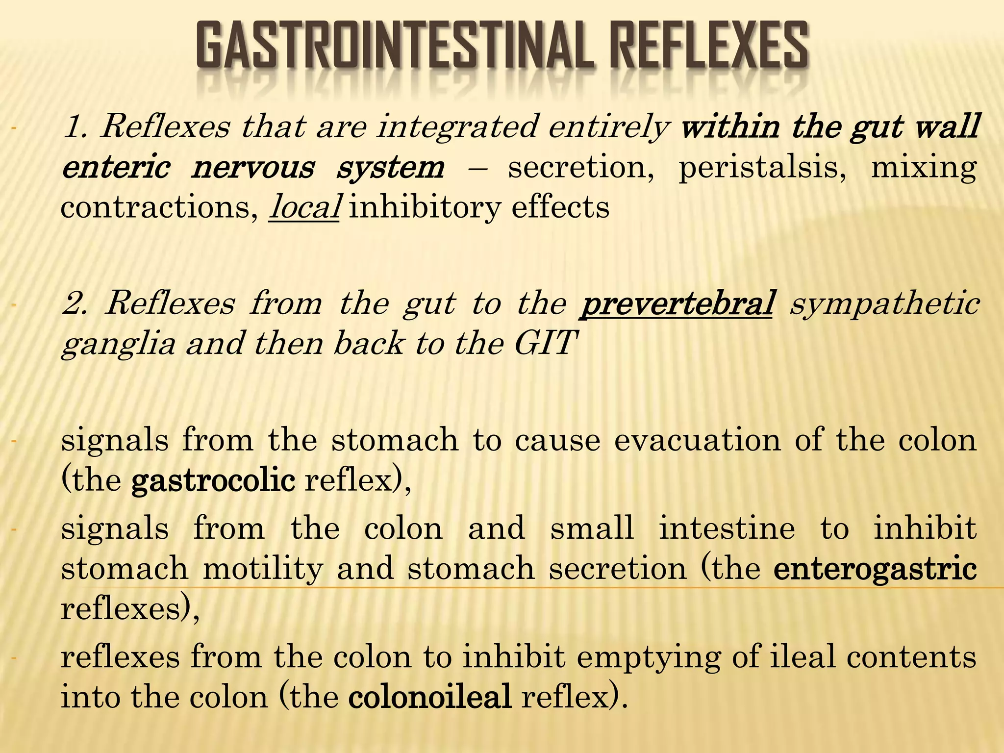 Gastrointestinal physiology | PPTX