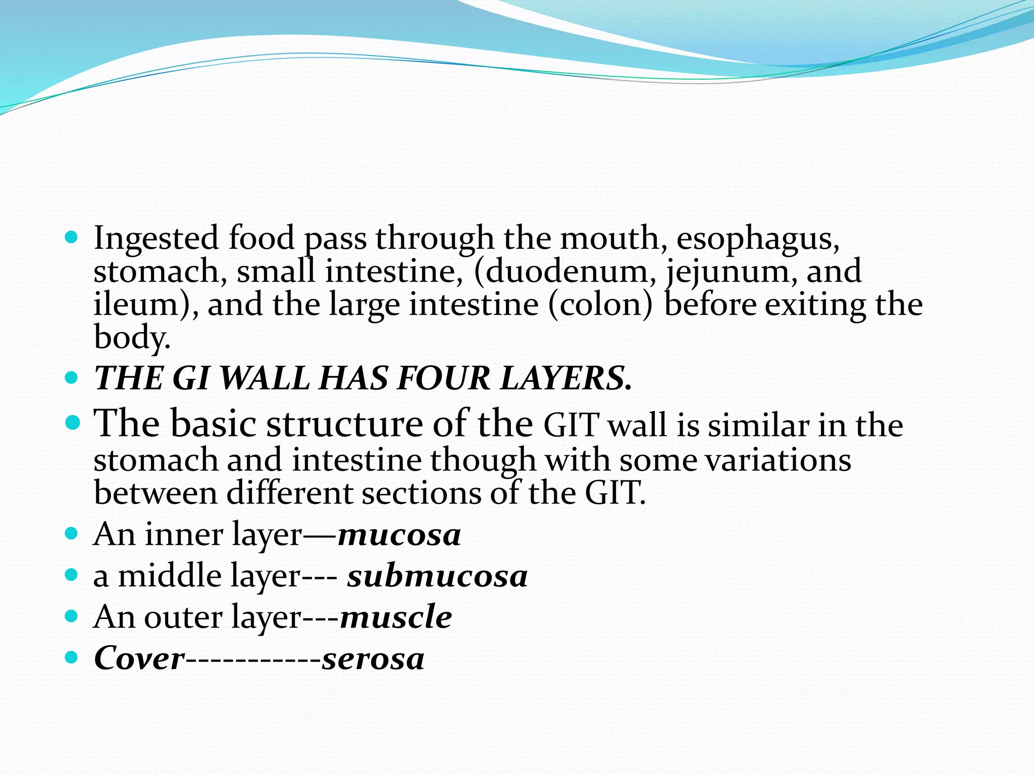 Gastrointestinal physiology | PPTX