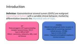 Gastrointestinal Stomal Tumours latest updates | PPT