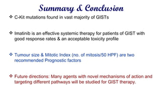 Gastrointestinal stromal tumor (GIST) dr ridu kumar sharma | PPT