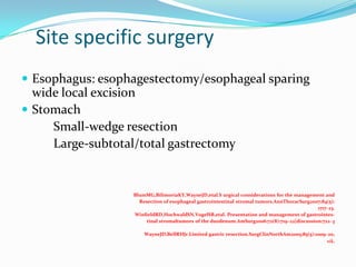 Gastrointestinal stromal tumor(gist) | PPTX