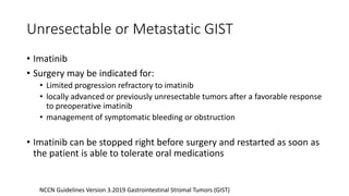 Gastrointestinal stromal tumors | PPTX