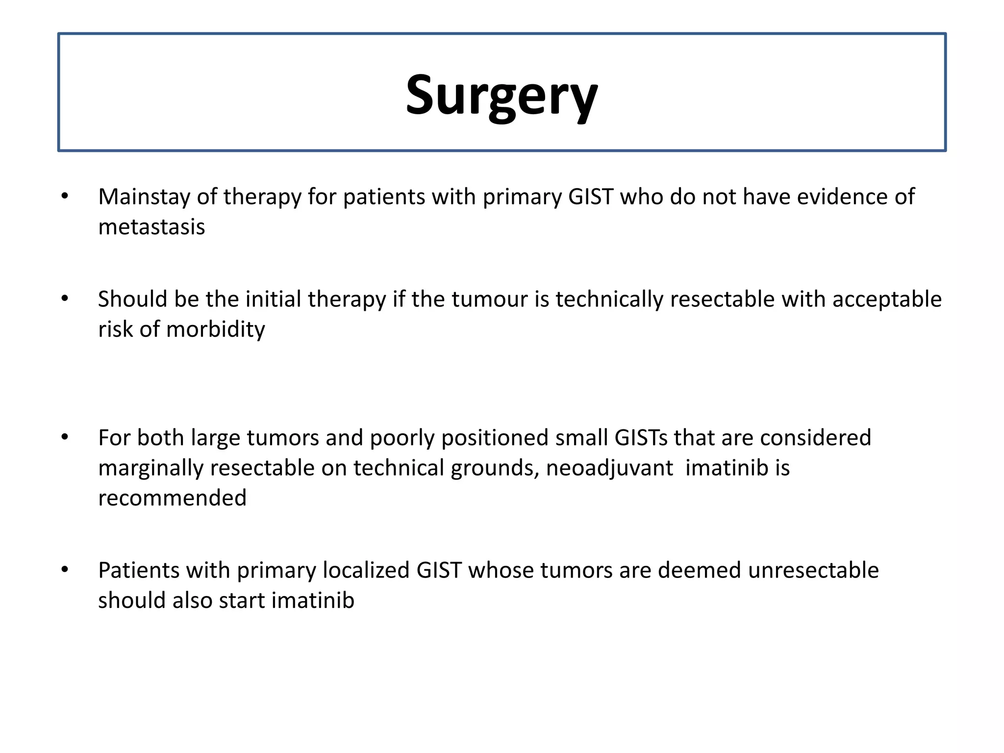 Gastrointestinal stromal tumours | PPTX