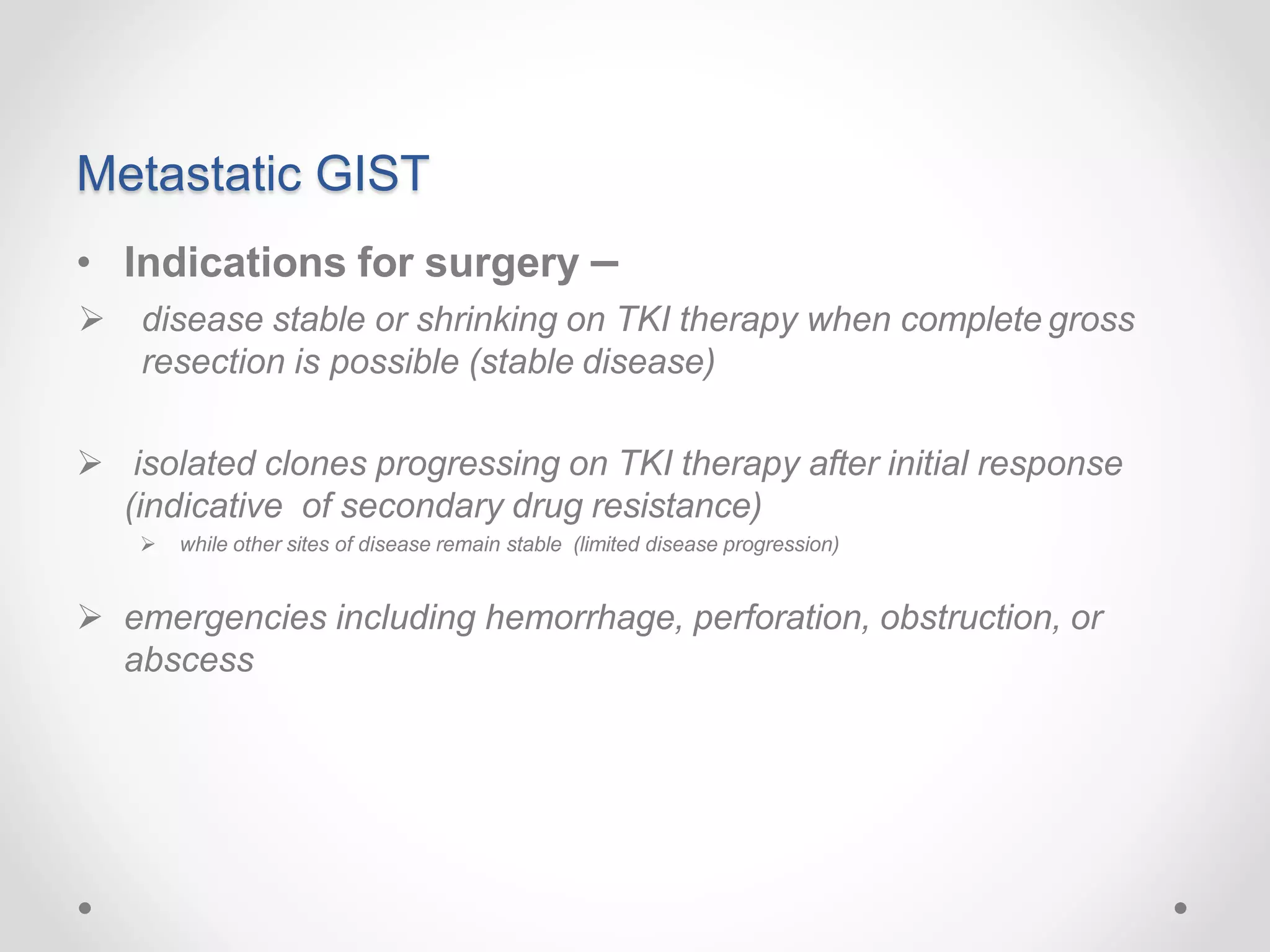 Gastrointestinal Stromal Tumour Gist D1 Pptx