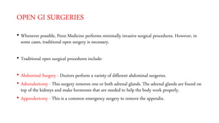 Gastrointestinal surgeries | PPTX