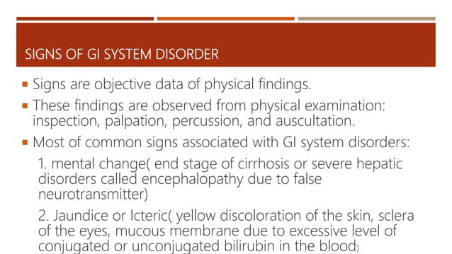 Gastrointestinal signs and symptoms | PPTX | Digestive Disorders ...