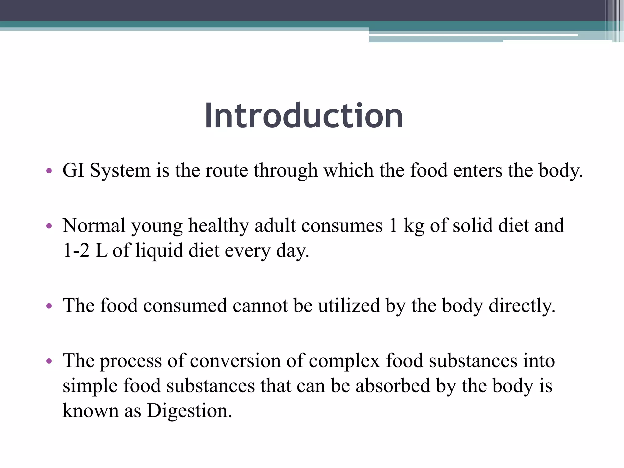 Functions of Gastrointestinal system | PPTX