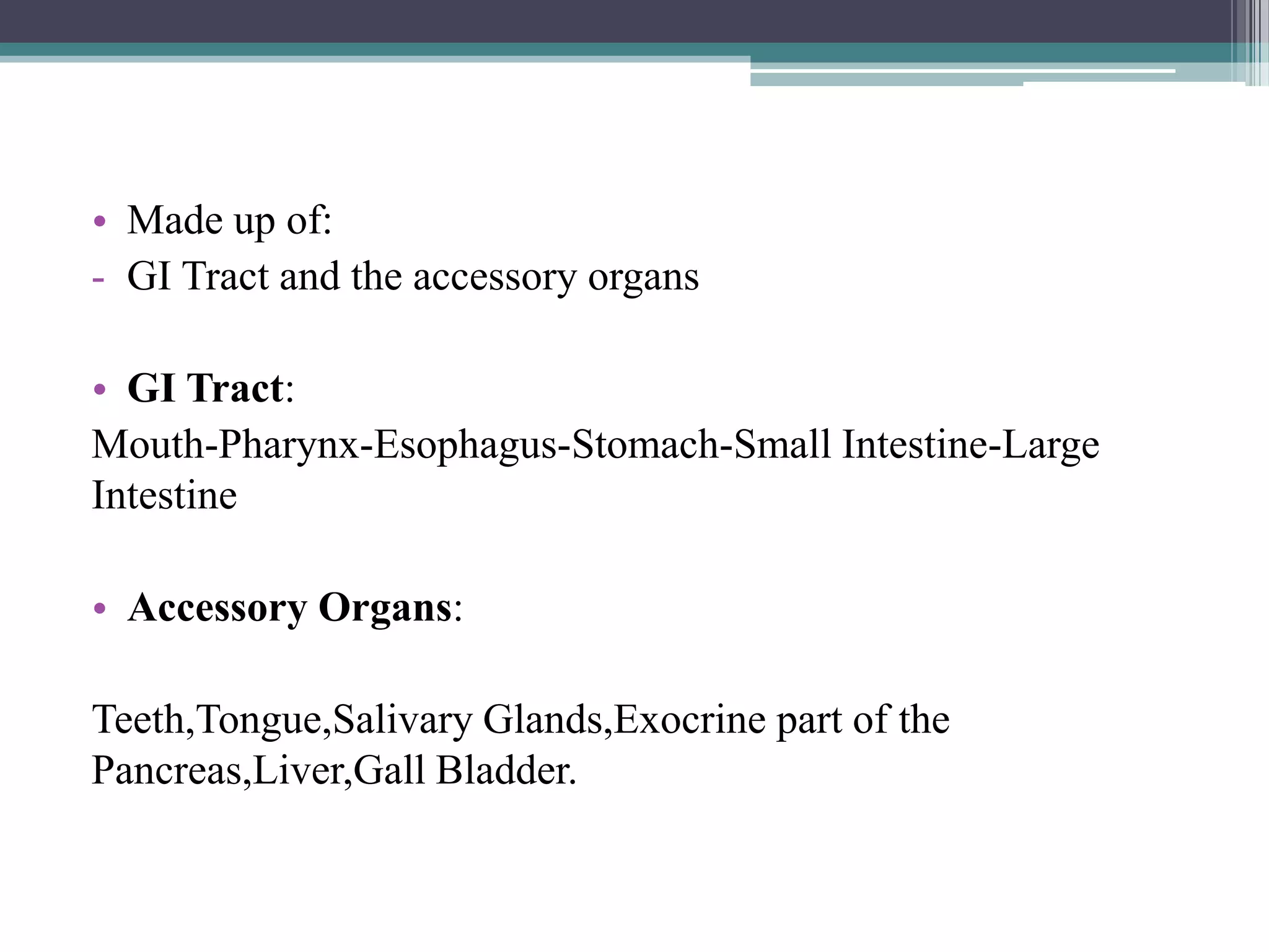 Functions of Gastrointestinal system | PPTX
