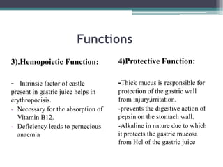 Functions of Gastrointestinal system | PPTX