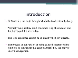 Functions of Gastrointestinal system | PPTX
