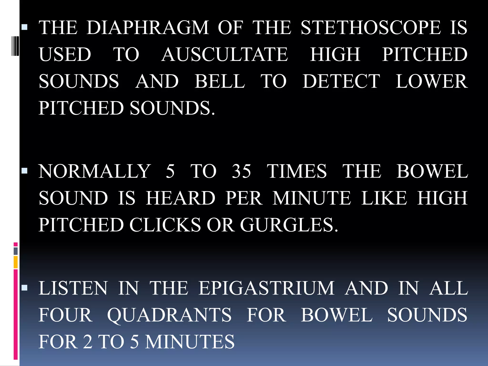 Gastro intestinal system assessment | PPTX