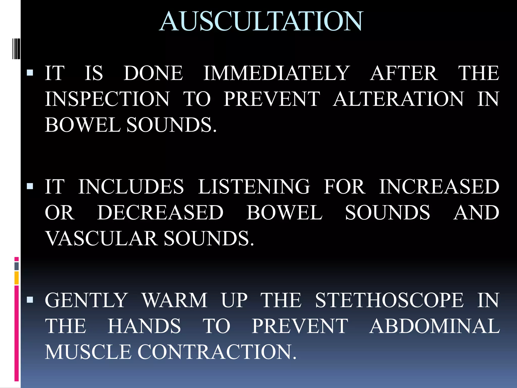 Gastro intestinal system assessment | PPTX