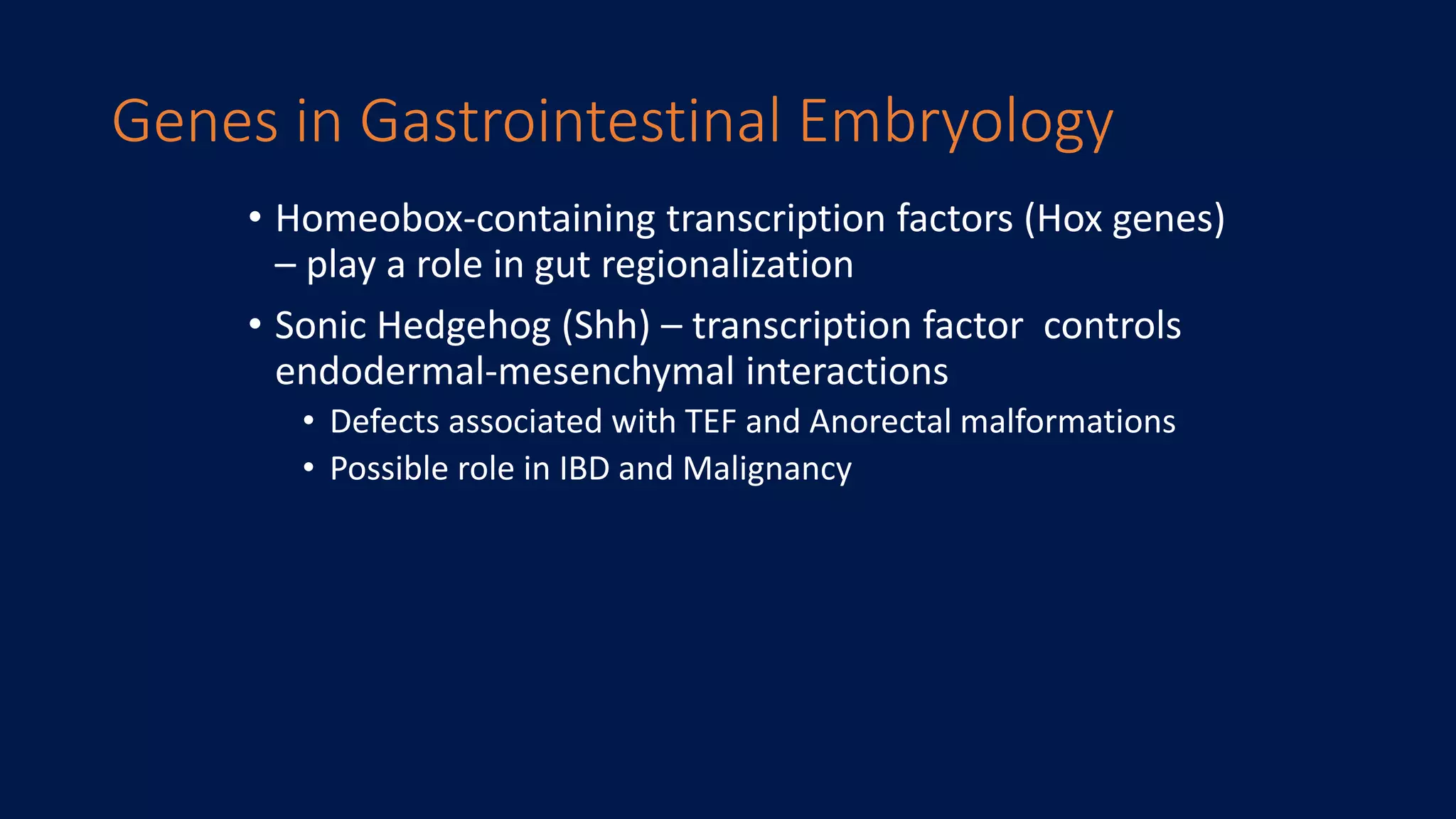 Gastrointestinal system embryology | PPTX