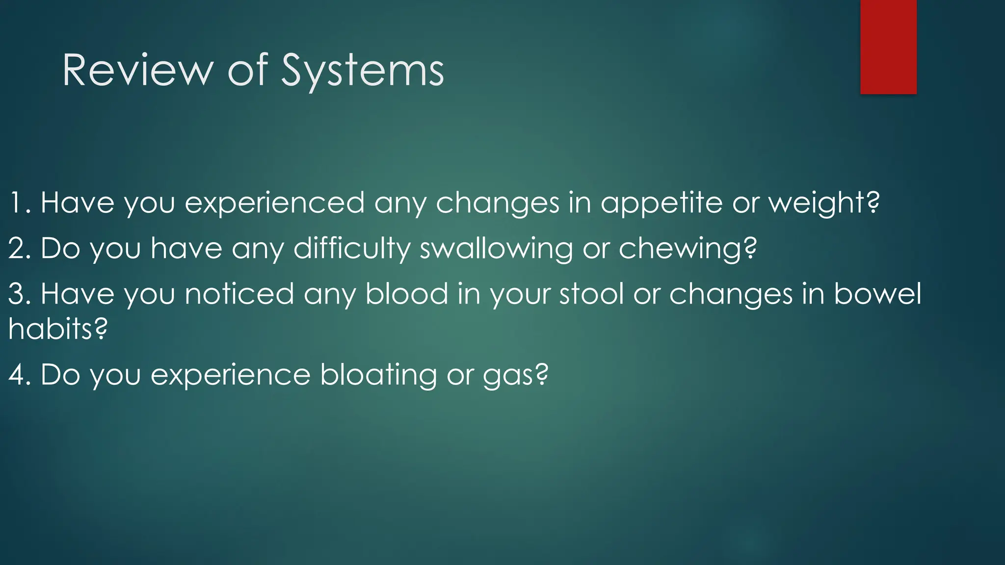 GASTRO INTESTINAL SYSTEM HEALTH ASSESMENT.pptx