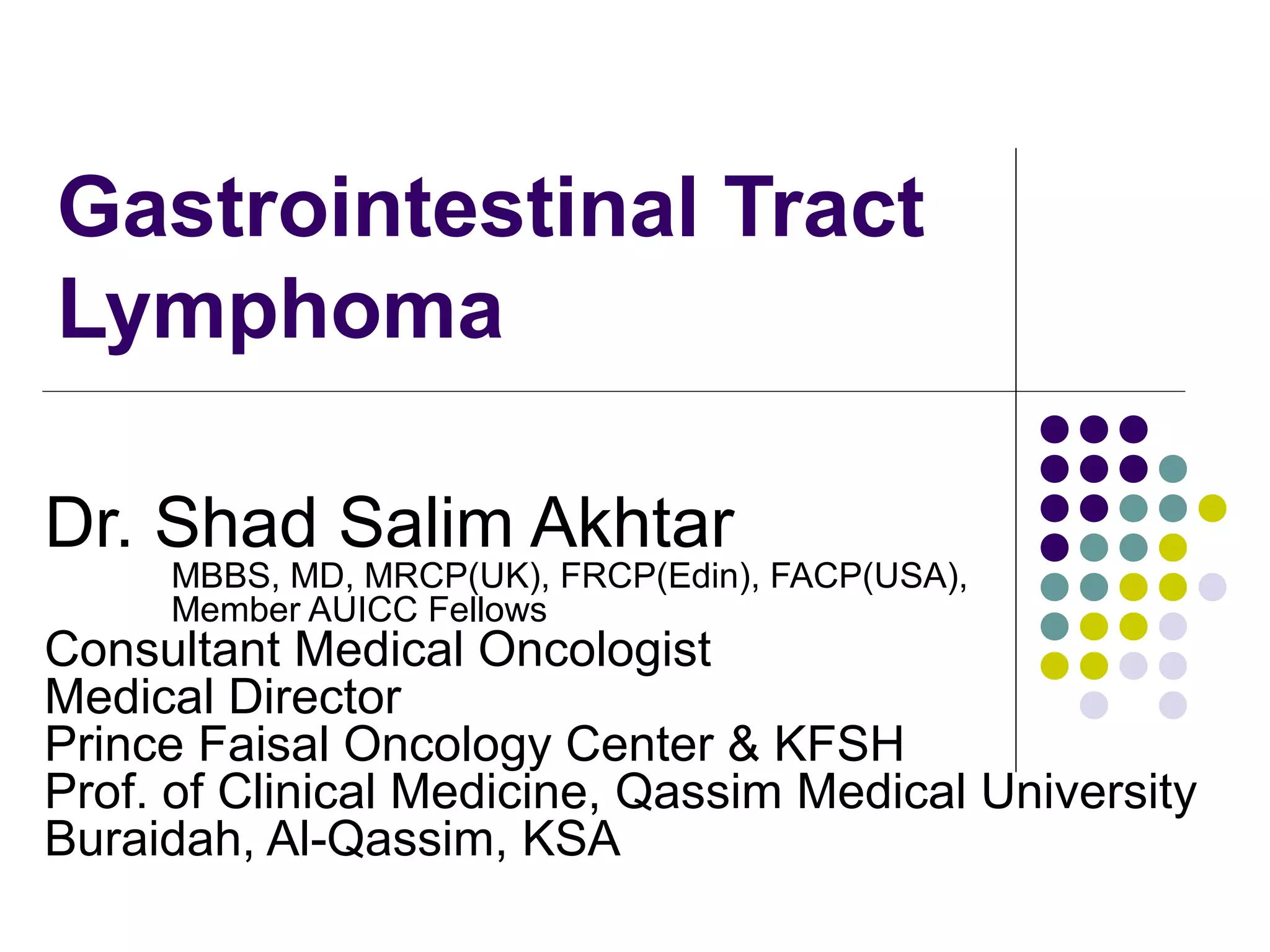 Gastrointestinal tract lymphoma | PPT
