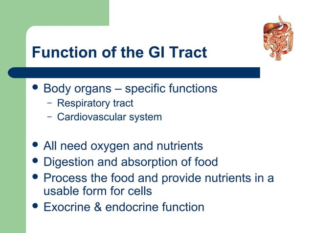 Introductory Gastro intestinal tract module | PPT