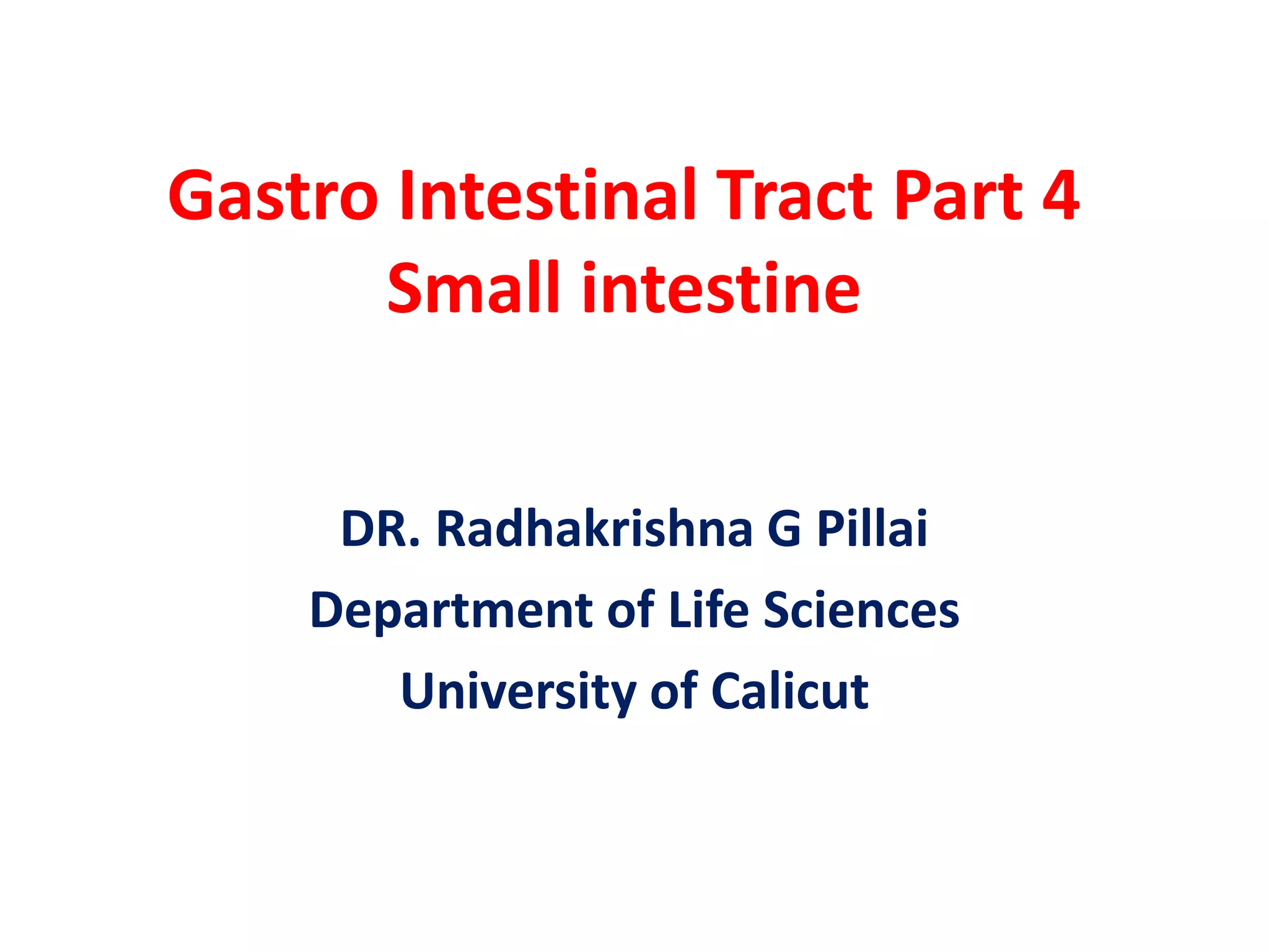 Gastro intestinal tract part 4 | PPTX