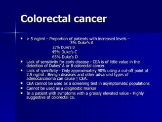 Gastrointestinal Tumour Markers | PPT