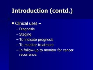 Gastrointestinal Tumour Markers | PPT