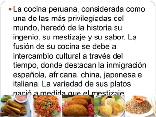 Gastronomía peruana | PPTX