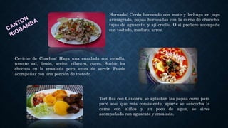Gastronomia de chimborazo | PPTX