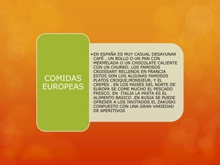 Gastronomia y alimentos del mundo | PPTX