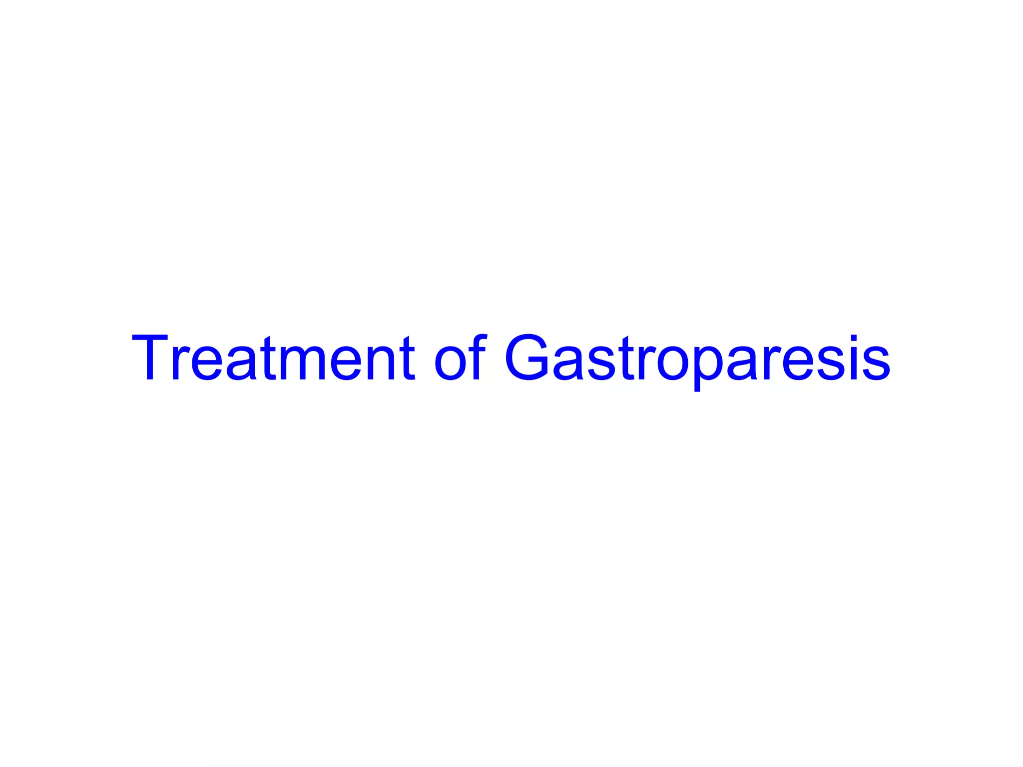Gastroparesis | PPT