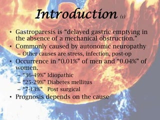 Gastroparesis case study (2) | PPTX