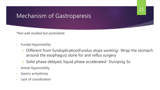 Gastroparesis in Chronic Kidney Disease | PPT