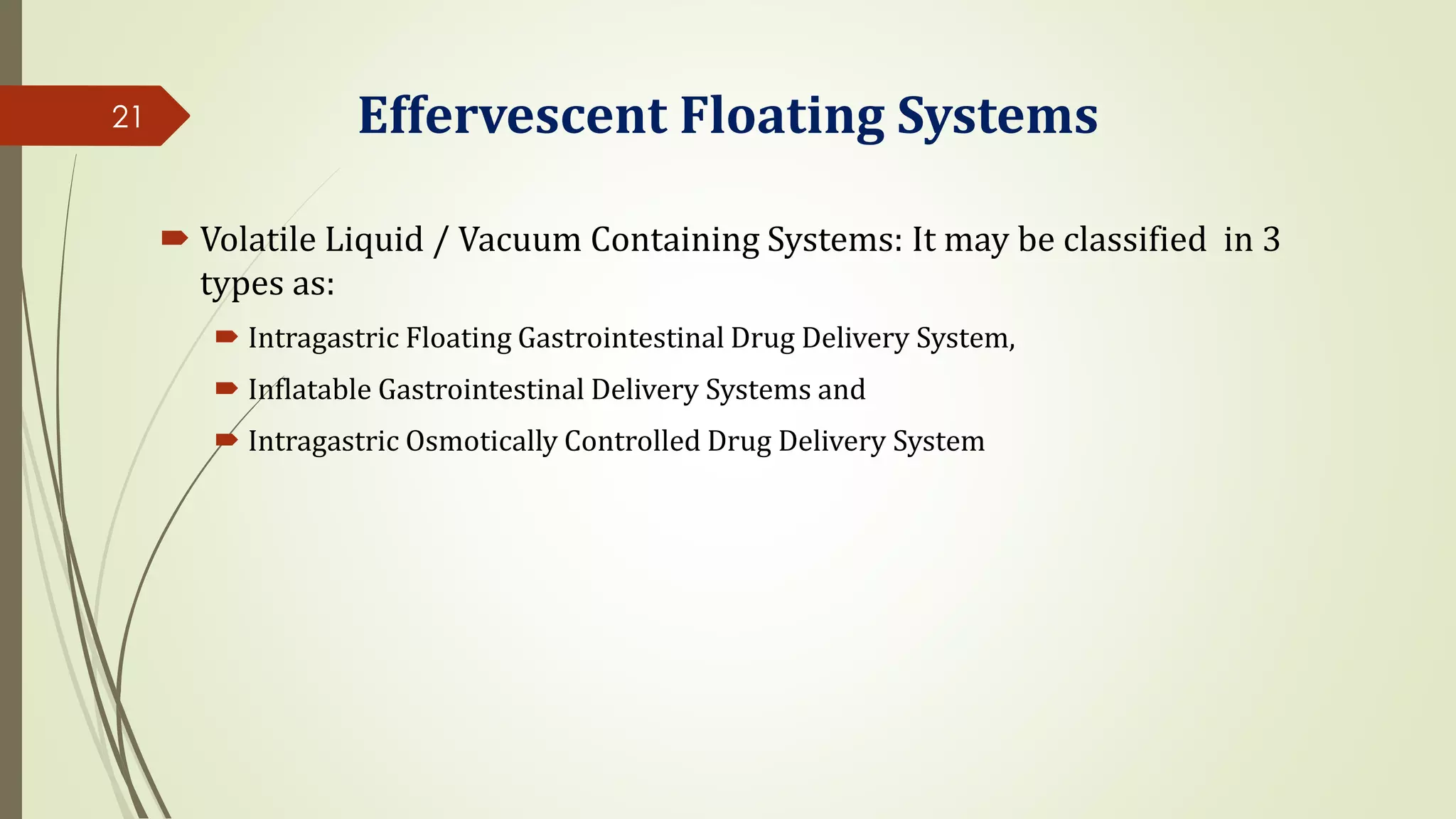 Gastroretentive Drug Delivery System | PDF