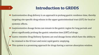 Gastroretentive Drug Delivery System | PDF