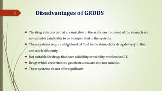 Gastroretentive Drug Delivery System | PDF