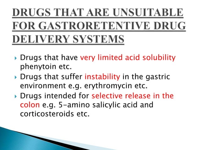 Gastroretentive Drug Delivery System -> by Mohit kumar | PPTX