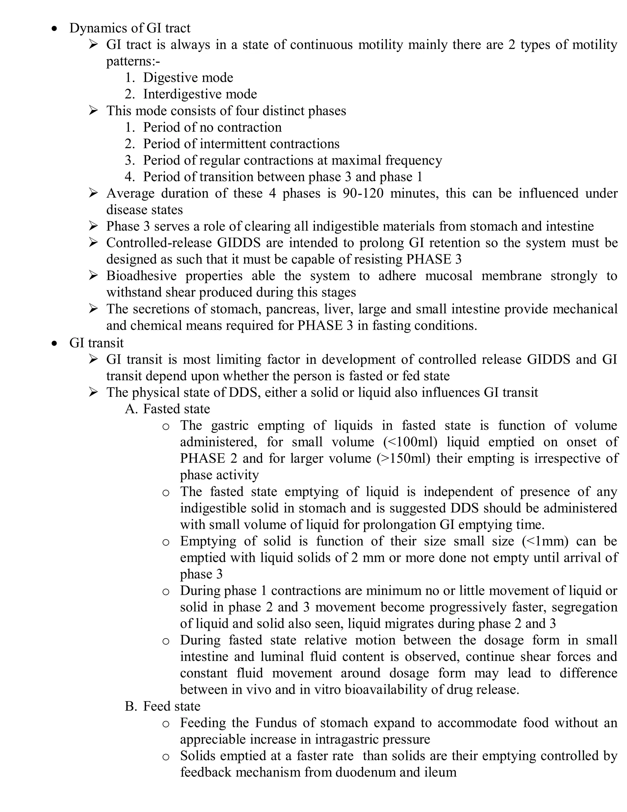 GASTRO RETENTIVE DRUG DELIVERY SYSTEM (GRDDS) | PDF