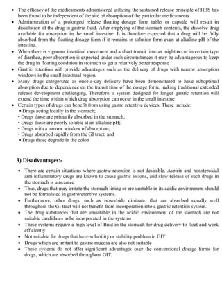 GASTRO RETENTIVE DRUG DELIVERY SYSTEM (GRDDS) | PDF